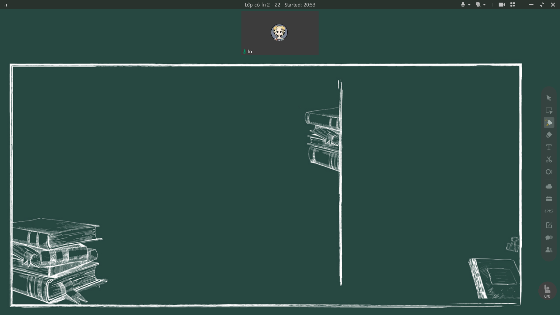 Giao diện lớp học ảo (Virtual Classroom) trên ứng dụng ClassIn X ...